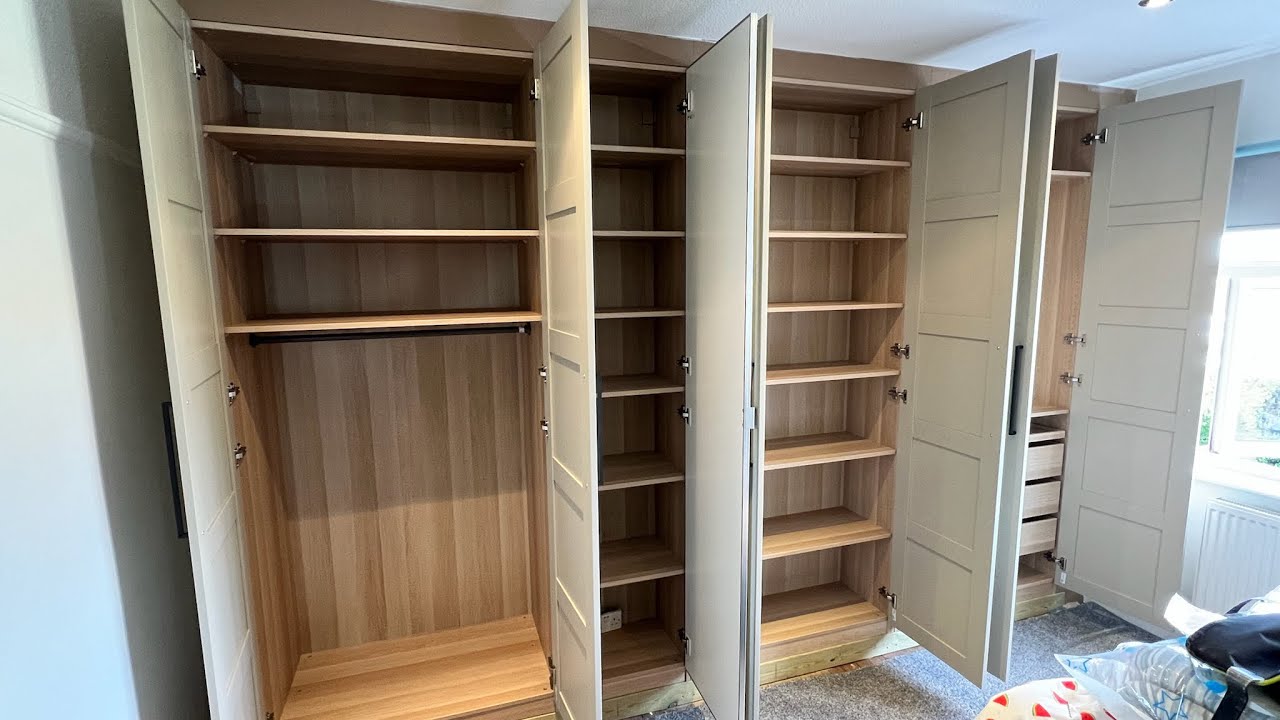 IKEA PAX HACK - fully fitted wardrobes - YouTube