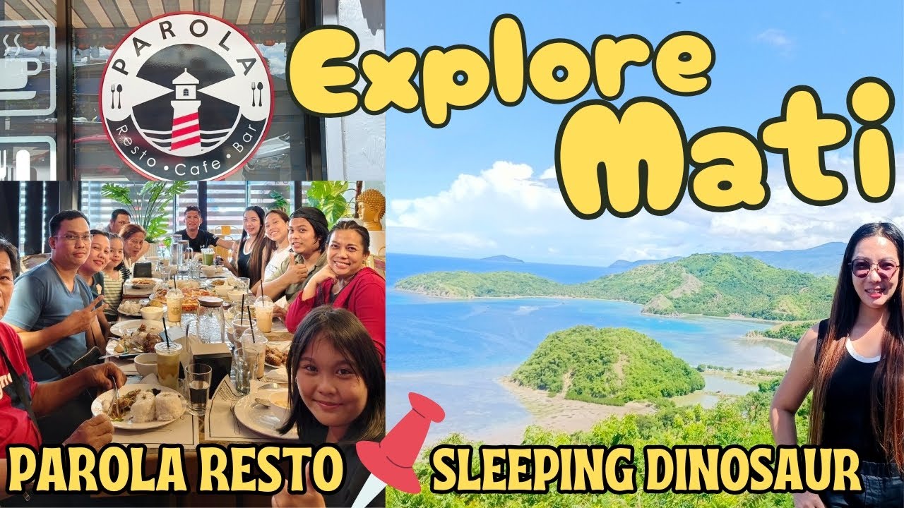 The Massive Sleeping Dinosaur and Great food at Parola Restaurant in ...