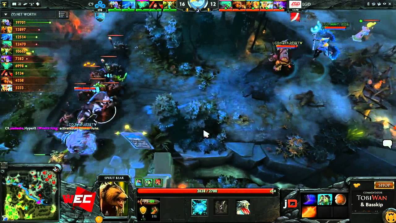 Cloud 9 vs LGD Gaming Game 3 - World Esports Championship @TobiWanDOTA ...