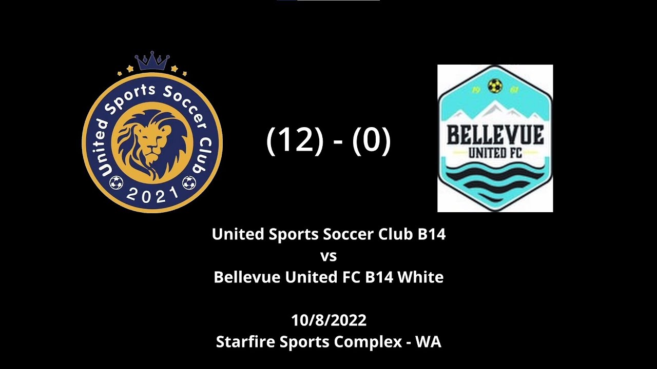 United Sports Soccer Club B14 (12) - (0) Bellevue United FC B14 White ...