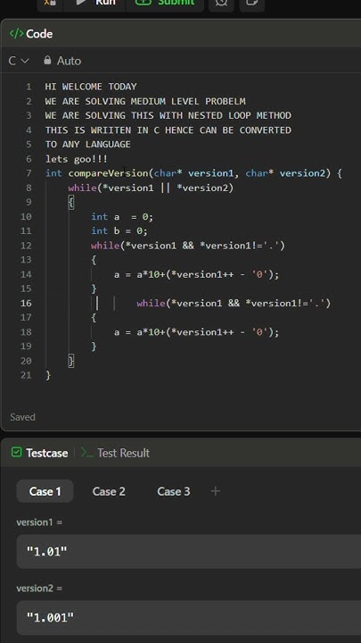 165 Compare Version Numbers || LeetCode #interview #shorts - YouTube