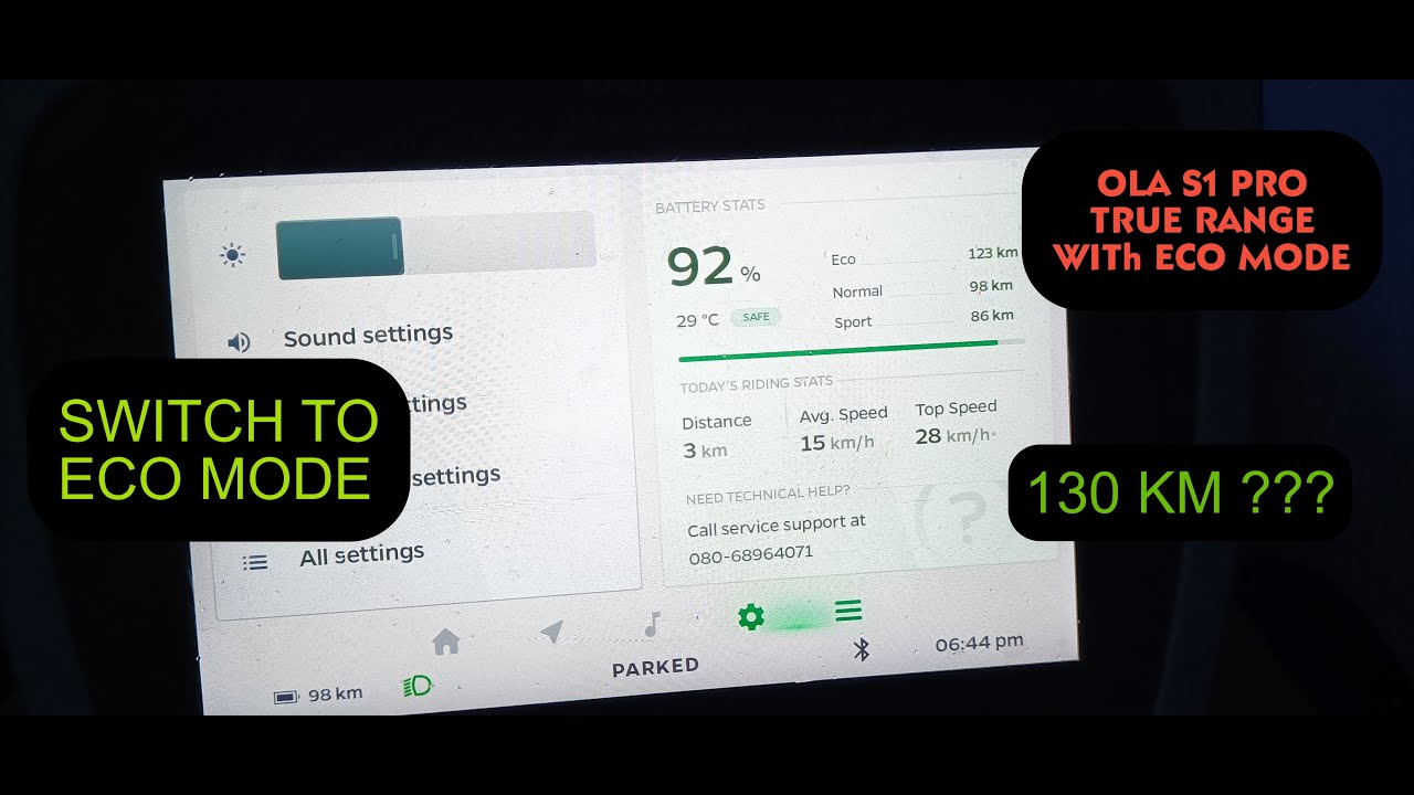 OLA S1 PRO/S1 ECO MODE TRUE RANGE/ECO मोड में कैसे चलाये/HOW TO SWITCH ...