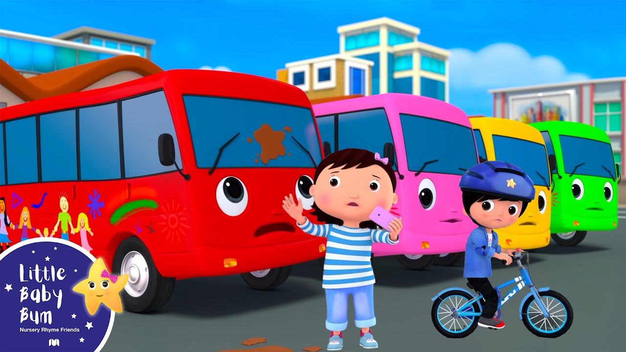 Colorful Bus Wash Song | Little Baby Bum | Moonbug Kids - Color Time ...