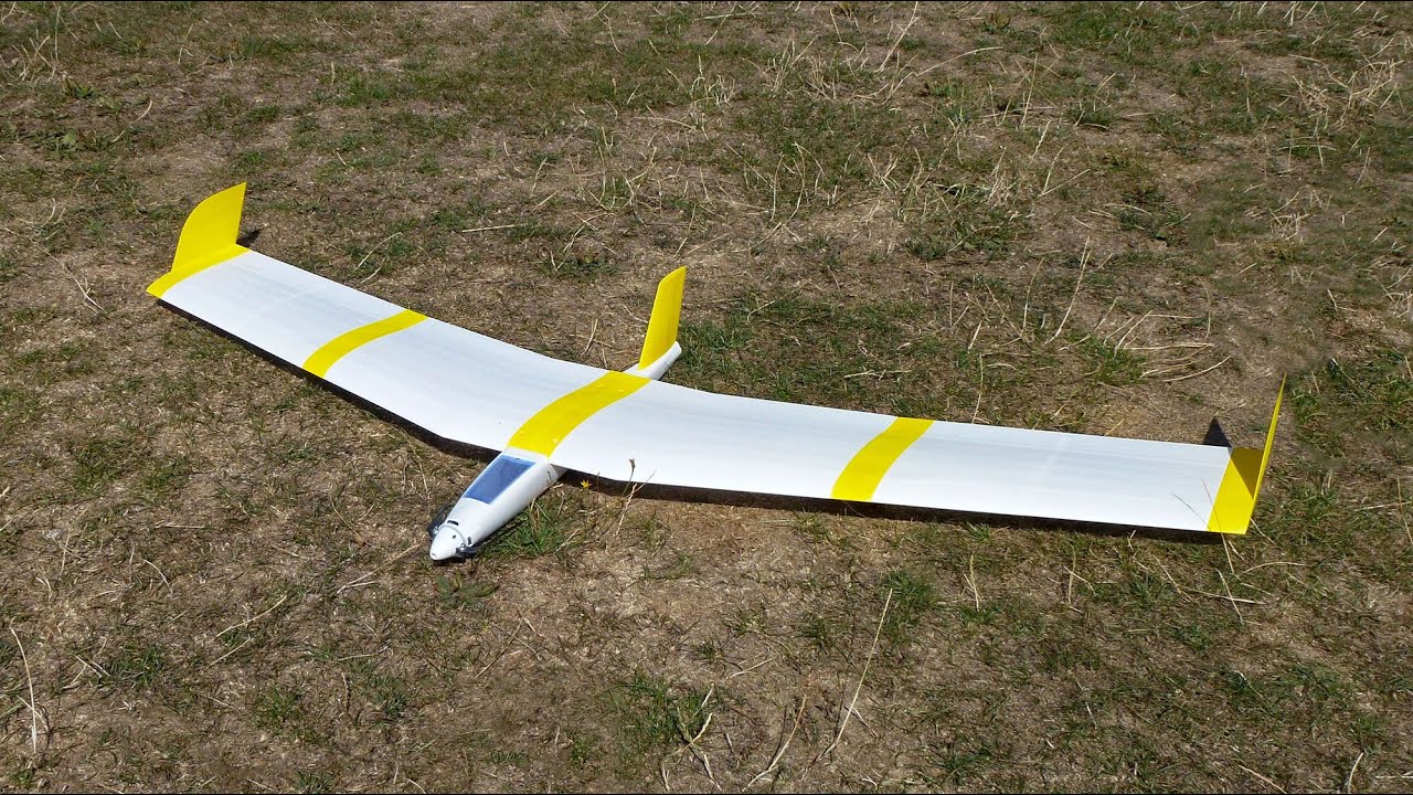 Swept Wing 2 light LW-PLA printed - YouTube