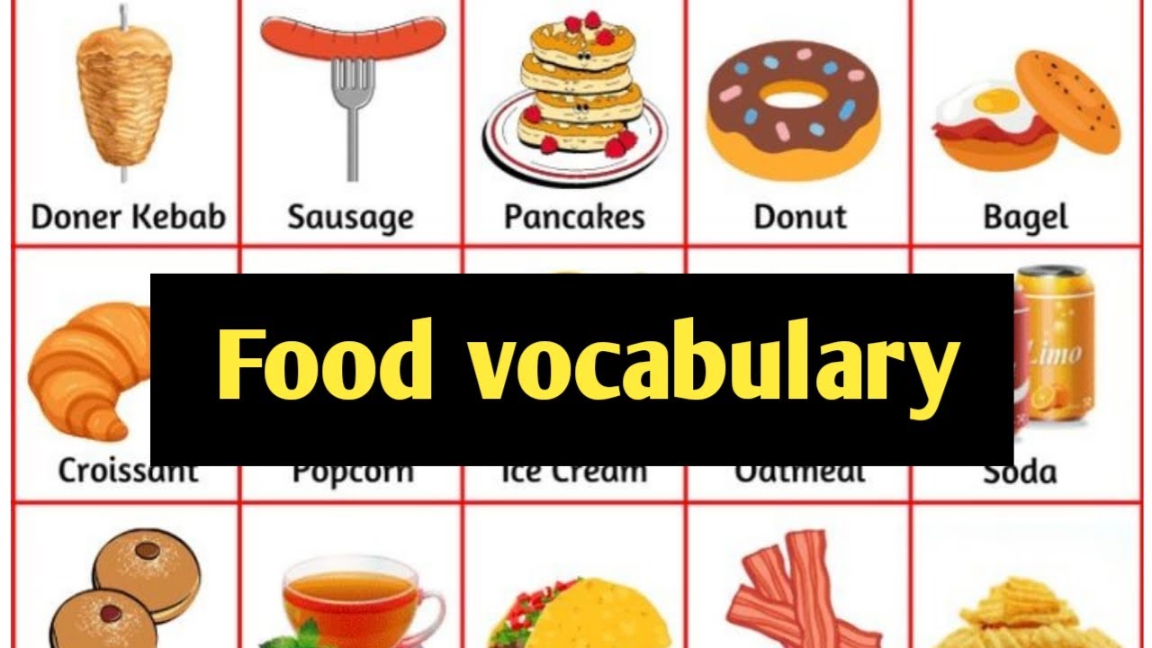 Food name*Food name in English/food vocabulary/learning for kids ...