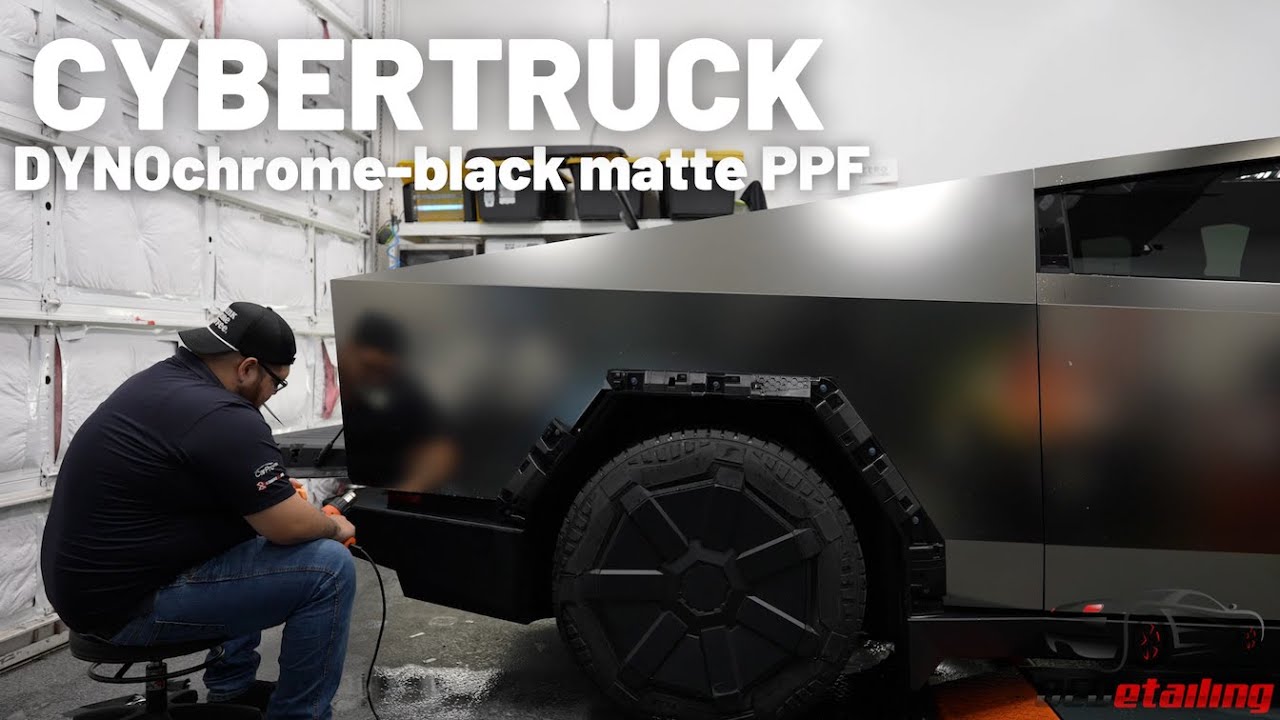 Cybertruck - Quarter Panel PPF Install Video - STEK DYNOchrome-black ...