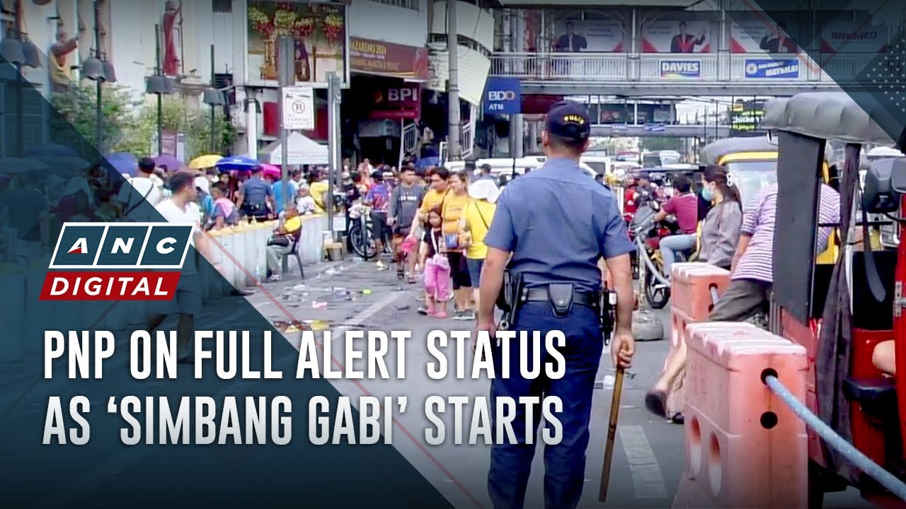 PNP on full alert status as ‘Simbang Gabi’ starts | ANC - YouTube