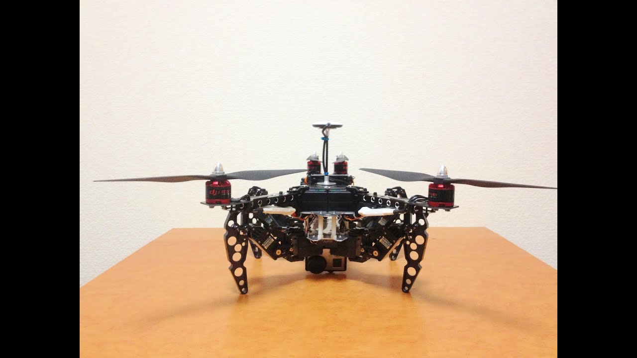 Transformable Quadcopter Robot with GoPro HERO3 black edition - YouTube