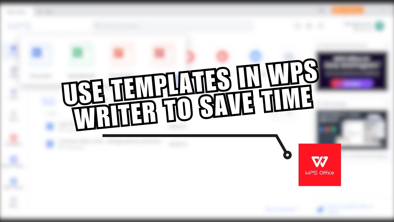How to Use Templates in WPS Writer to Save Time - YouTube