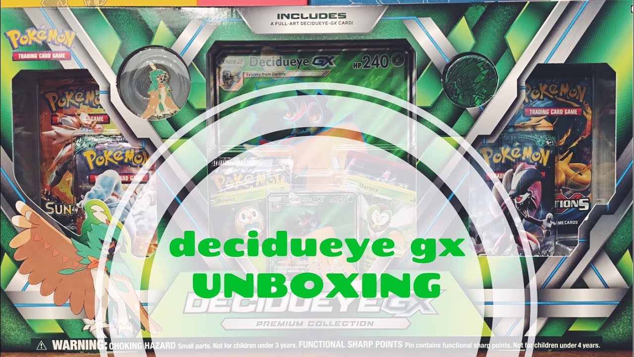 Decidueye GX Premium Collection Box - Pokemon TCG unboxing - YouTube