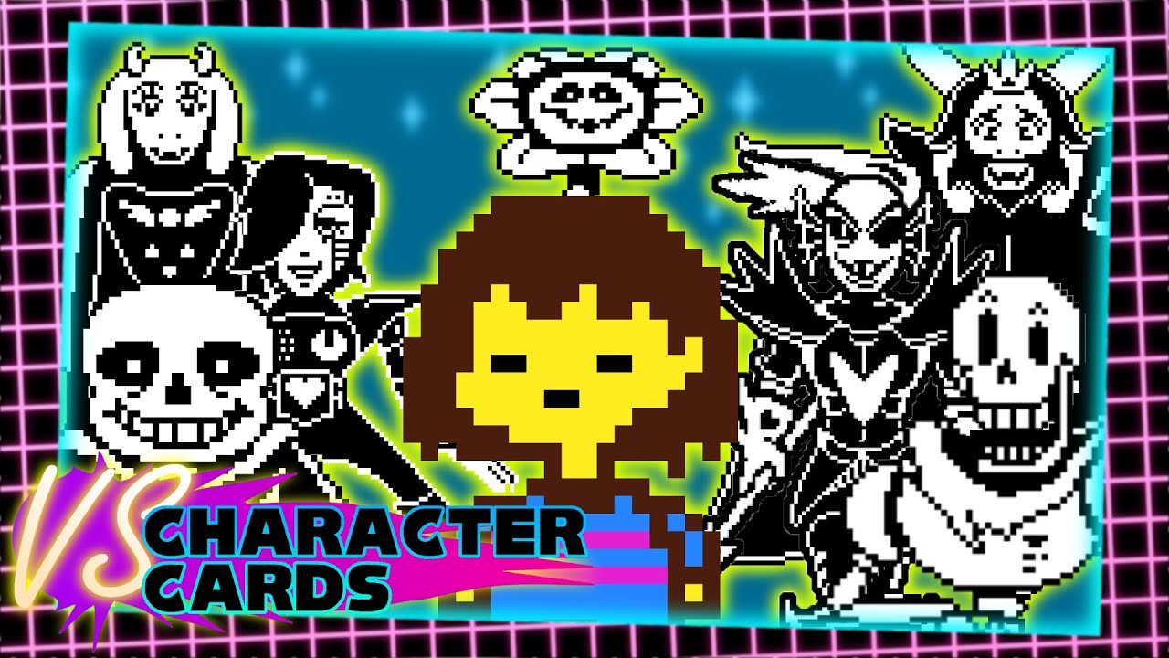 The World of Undertale - VS Character Cards - YouTube