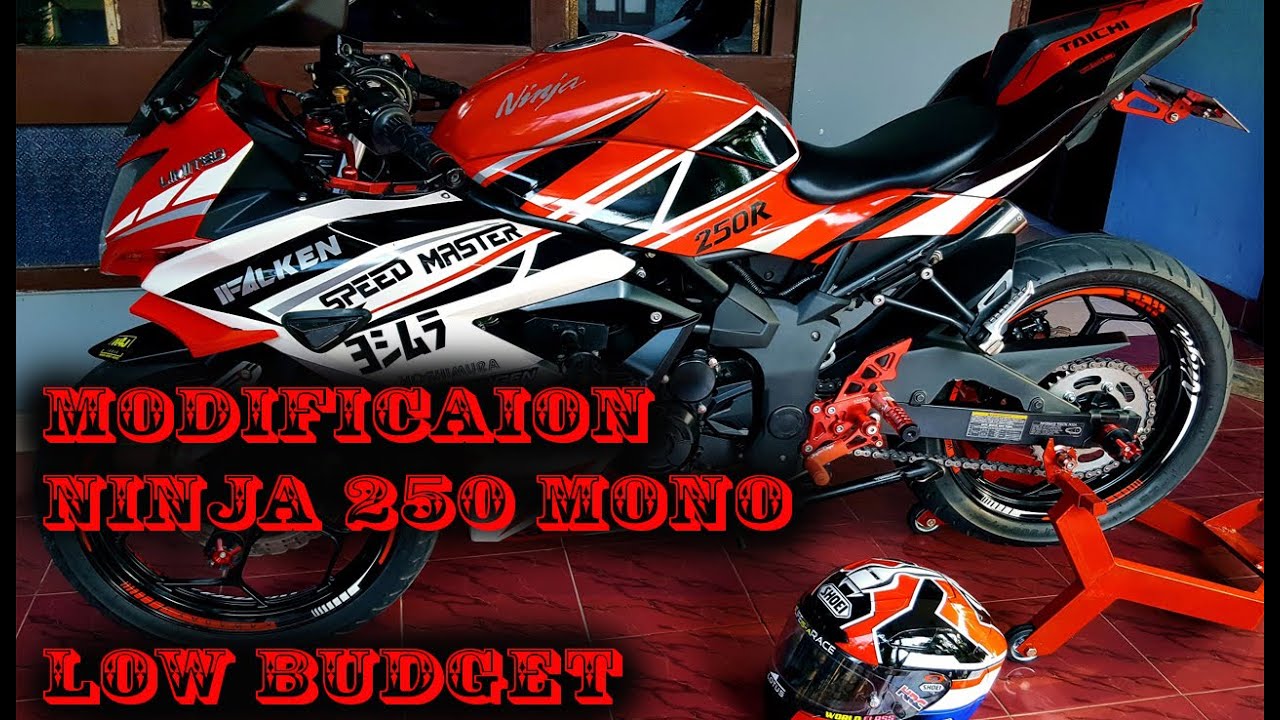 Modifications Ninja 250 SL Low Budget | Modifikasi Ninja Mono Murah ...