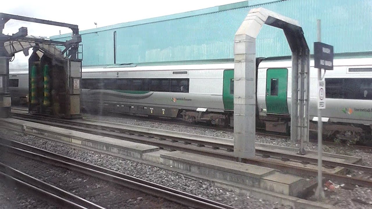 Onboard an IE 22000 Class Intercity Train Departing Heuston Station ...