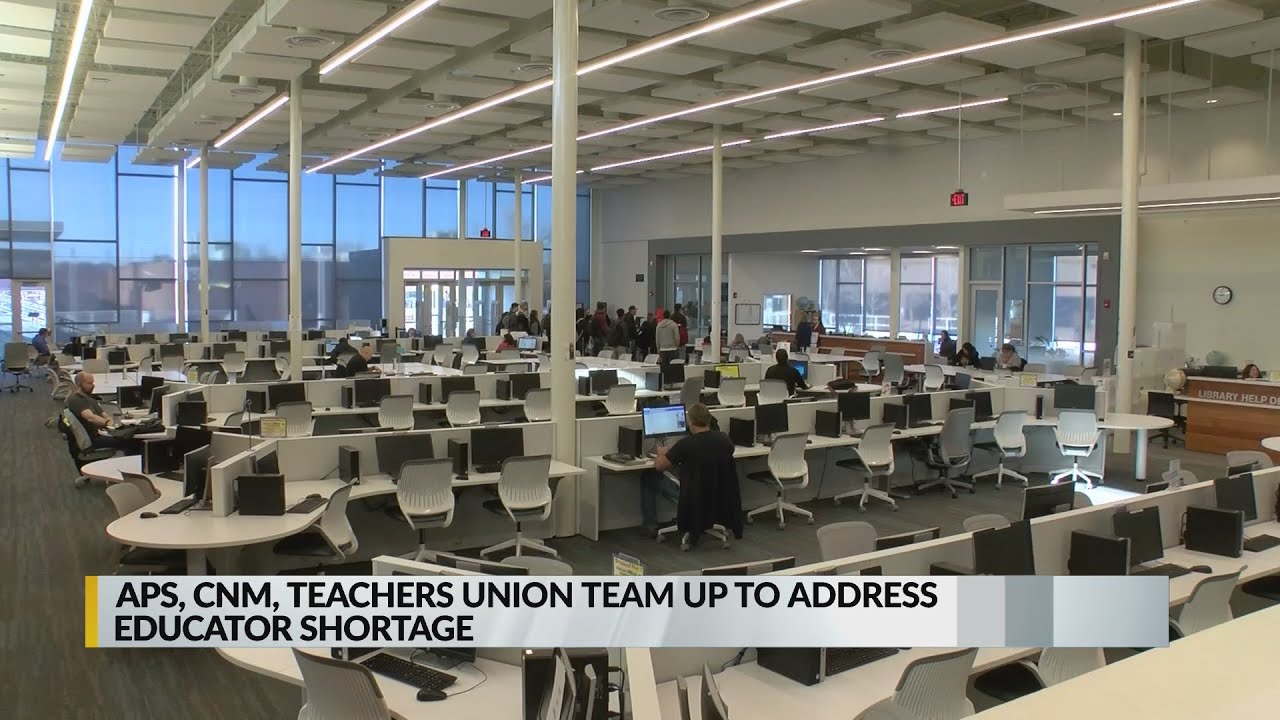 APS, CNM, teachers union teams up to address teacher shortage - YouTube