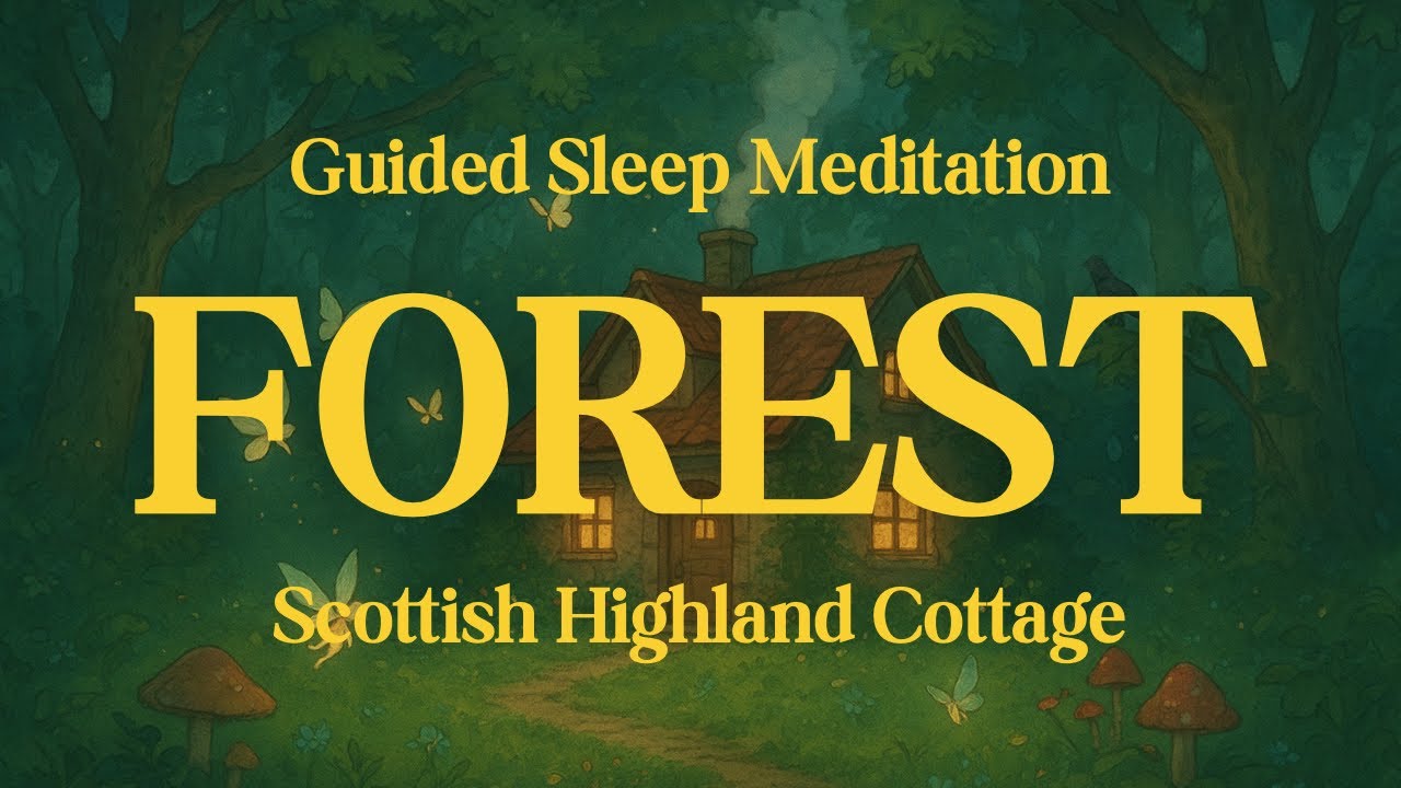 Guided Sleep Meditation🧚‍♀️🍄 Cozy Cottage in an Enchanted forest 🍄🧚‍♀️ ...