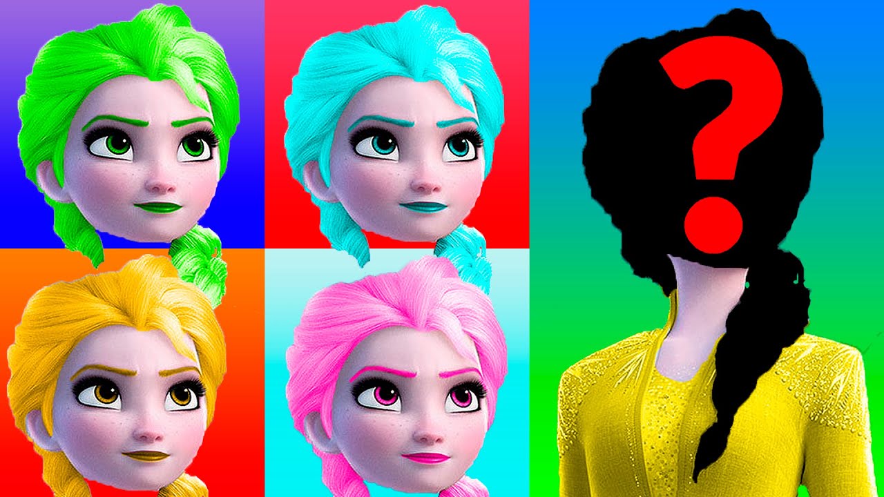 💗💓Wrong Head Elsa | Disney Princess Frozen Wrong hairs puzzles #5 - YouTube