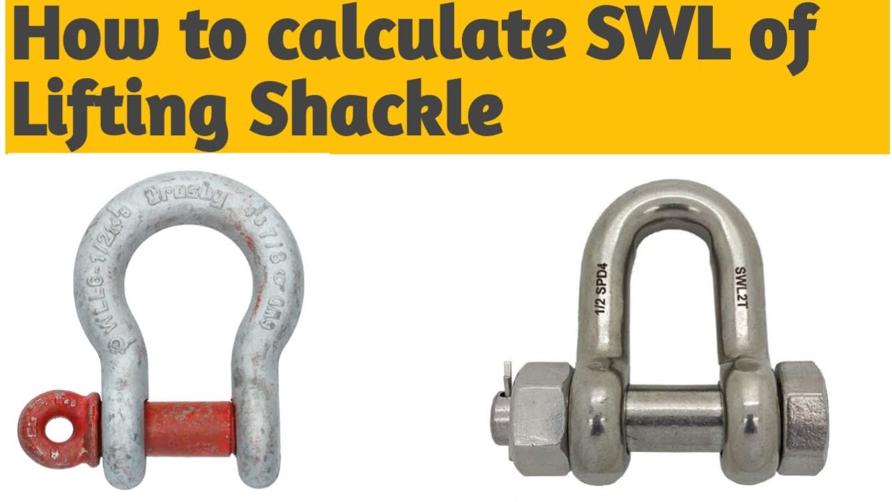 How to calculate SWL of Lifting Shackles | SWL Of shackle | Thumb rule ...