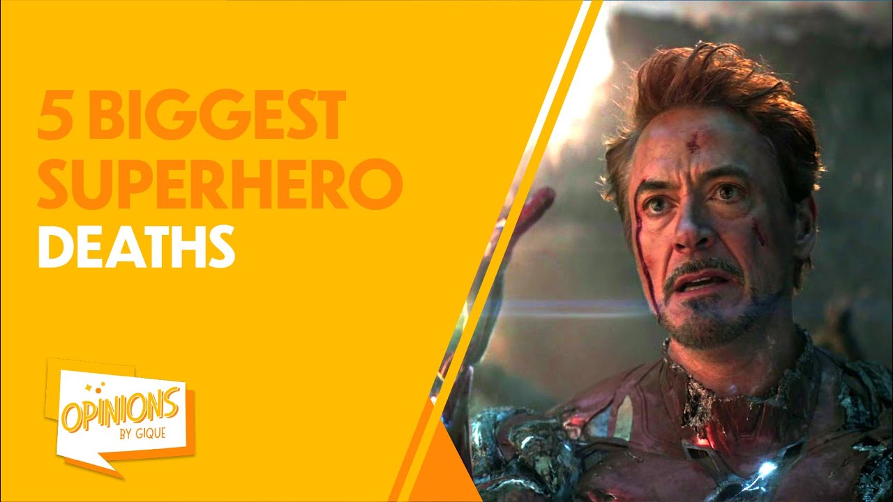 The 5 biggest Superhero deaths. 🪦 - YouTube