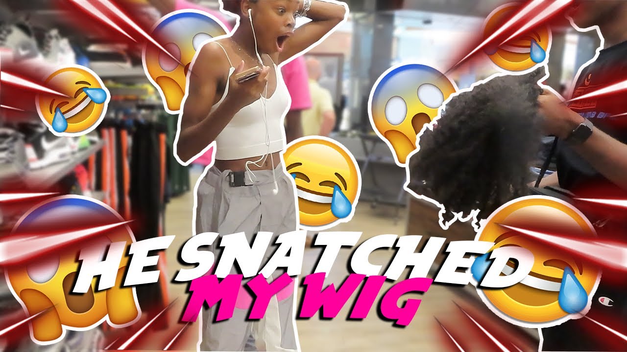 SNATCHING WIG PUBLIC PRANK: MALL EDITION!!MUST WATCH!! - YouTube