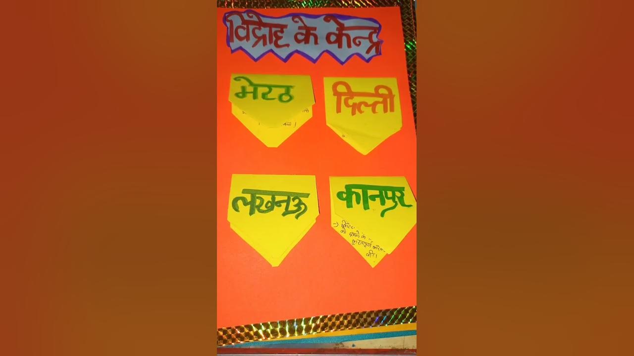 # Class 12 history project file #1857 ki kranti # vidrohi tatha Raj ...