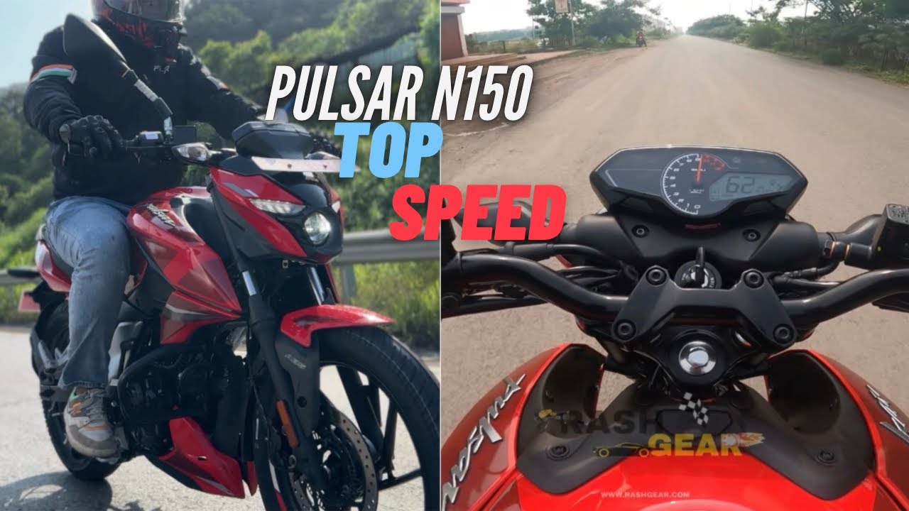 Pulsar N150 Top Speed | Gear Limits, Road Presence | new pulsar - YouTube