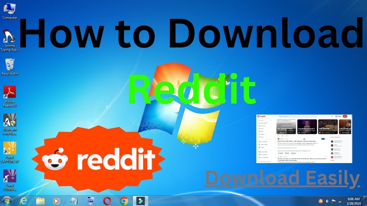 How to Download/Install Reddit in Windows 7? Computer/Laptop - YouTube