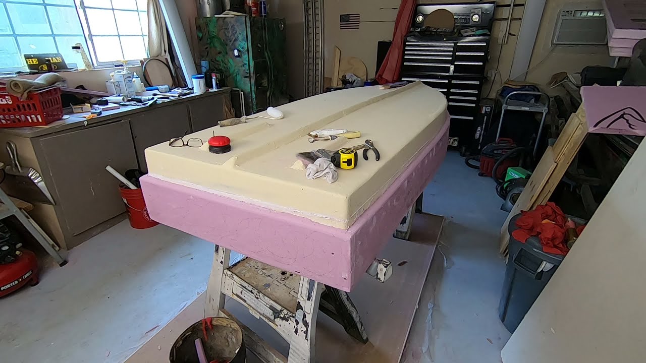 Building a foam & fabric fishing boat using a knife and duct tape light ...