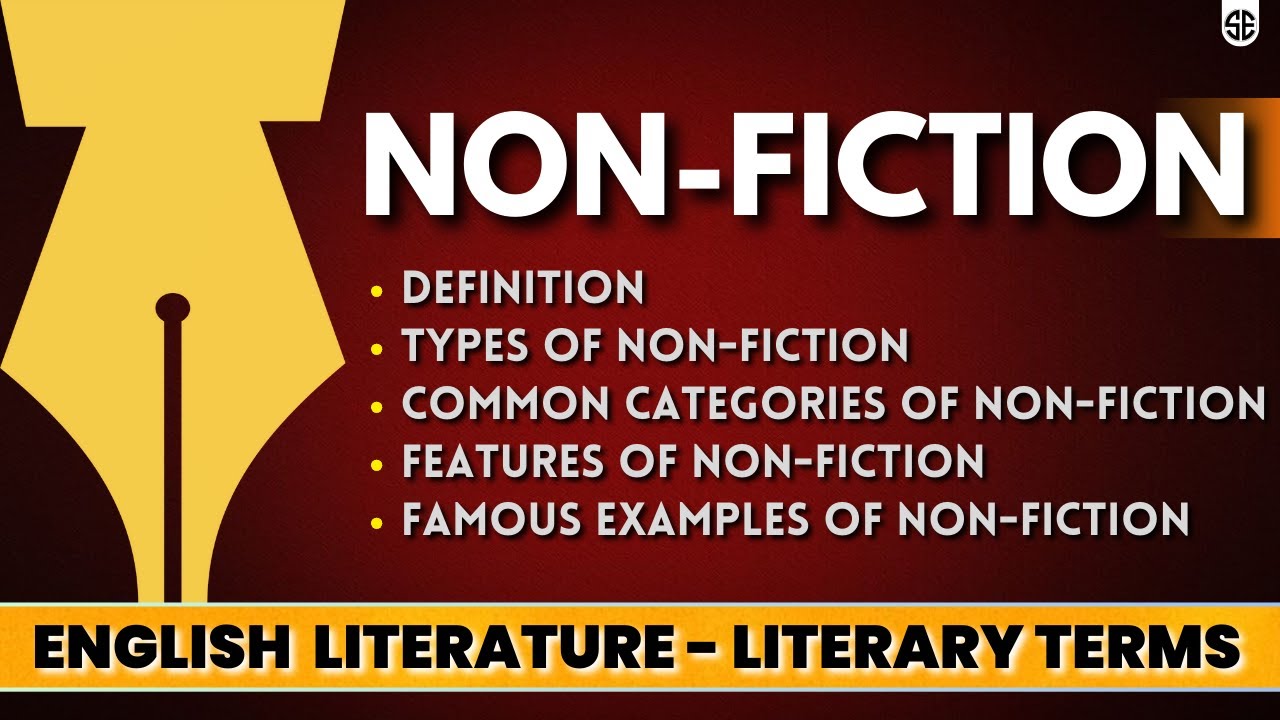 What is Non-Fiction || English Literary Terms || English Literature ...