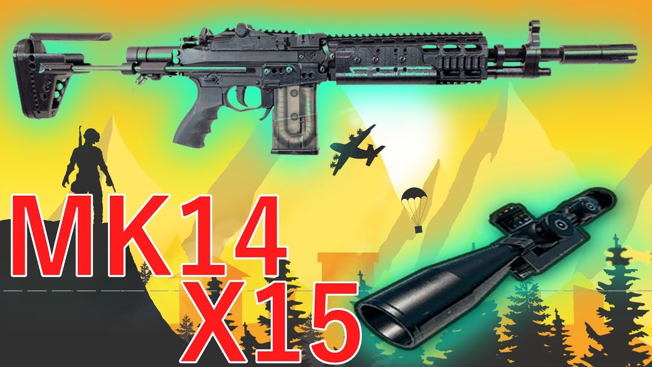 PUBG ~ MK14 + x15 Scope 8 Kills - YouTube