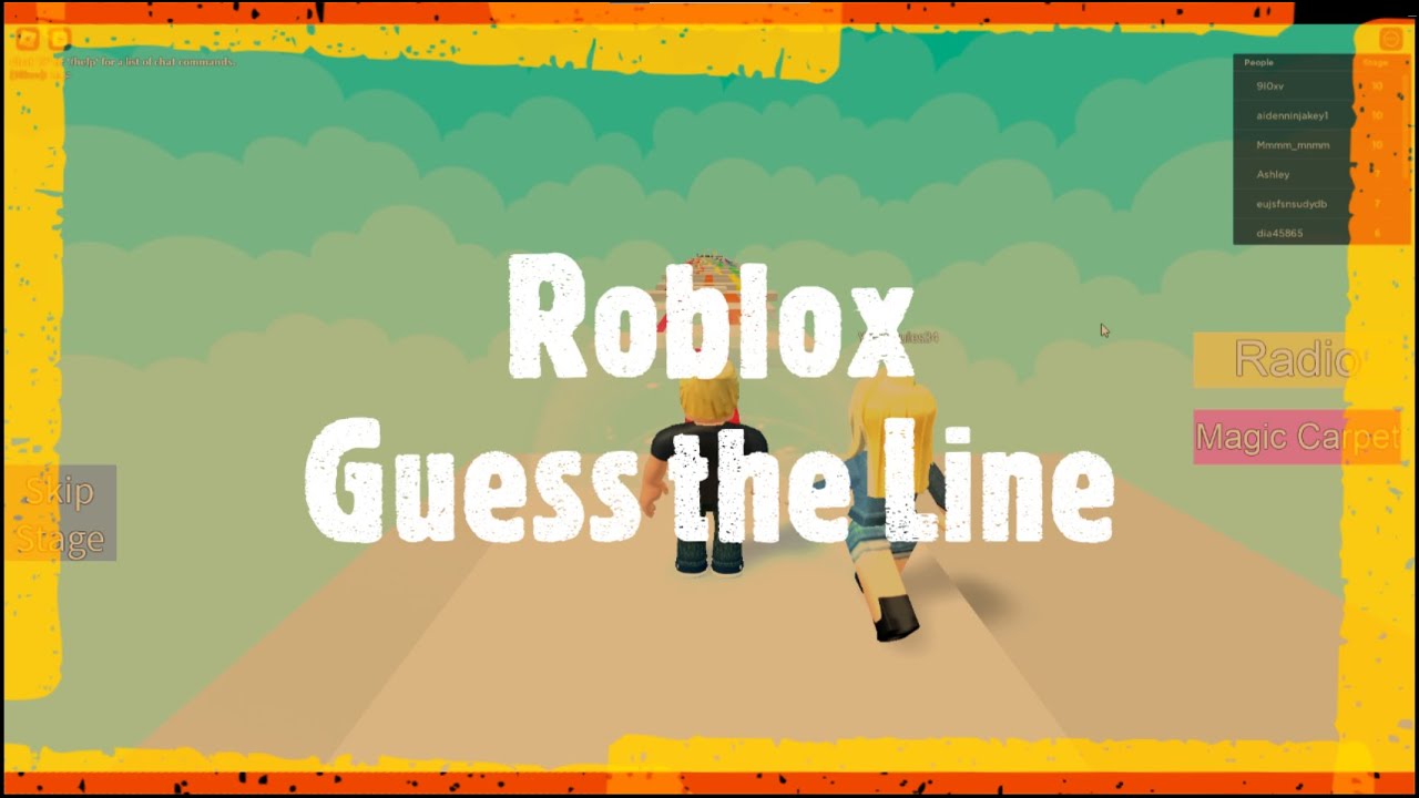 Roblox Guess the Line - YouTube
