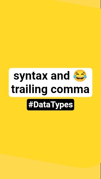 syntax and trailing comma 😂😂 (DataTypes) 😯😯 #python #coding #challenge ...