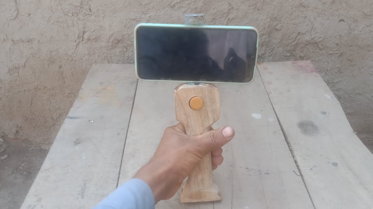 Hand mobile stick in wood | mobile phone new version stick | new look ...