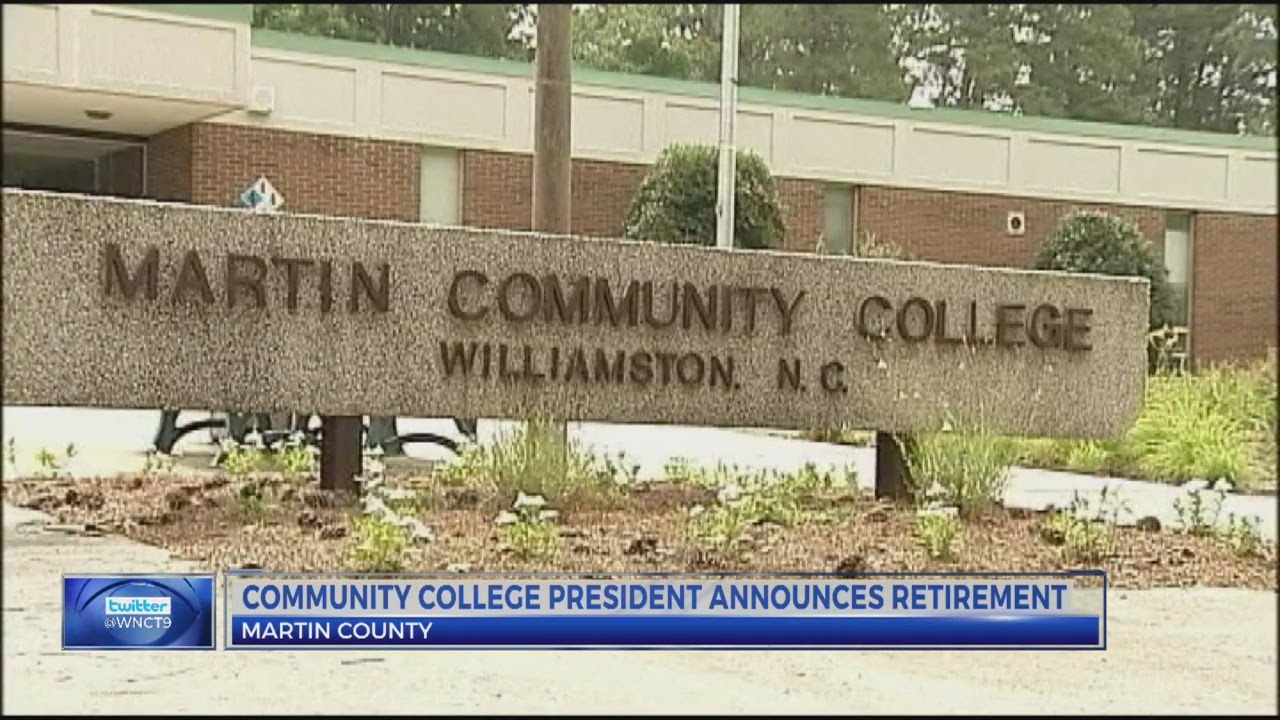 Martin Community College president announces retirement - YouTube