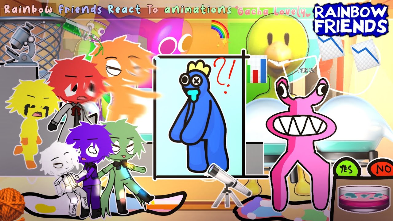 🌈 🌟Rainbow Friends React To Rainbow Funny Animations| 💕🌈🌟 ⚡️🔥 🖤Part 9 ...