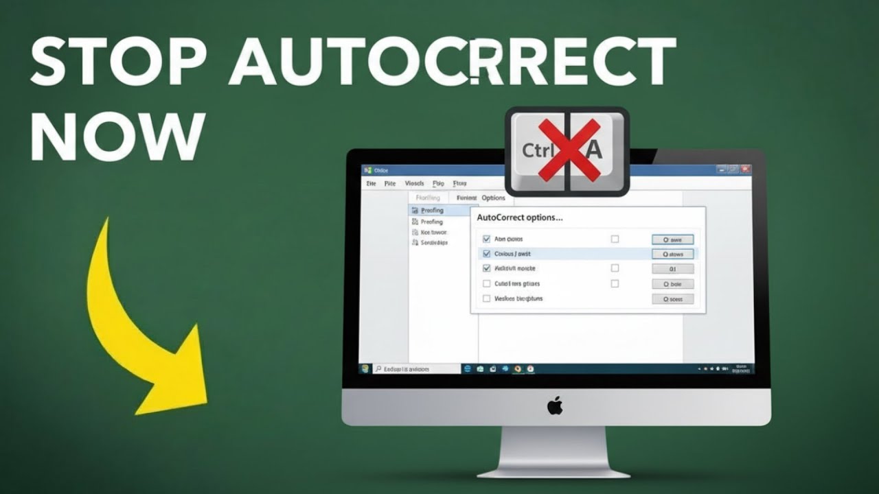 How to Turn AutoCorrect Option Off in MS Word - YouTube