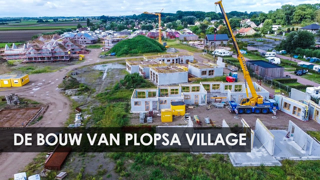 Dronebeelden: Plopsaland De Panne bouwt eigen vakantiepark met ...