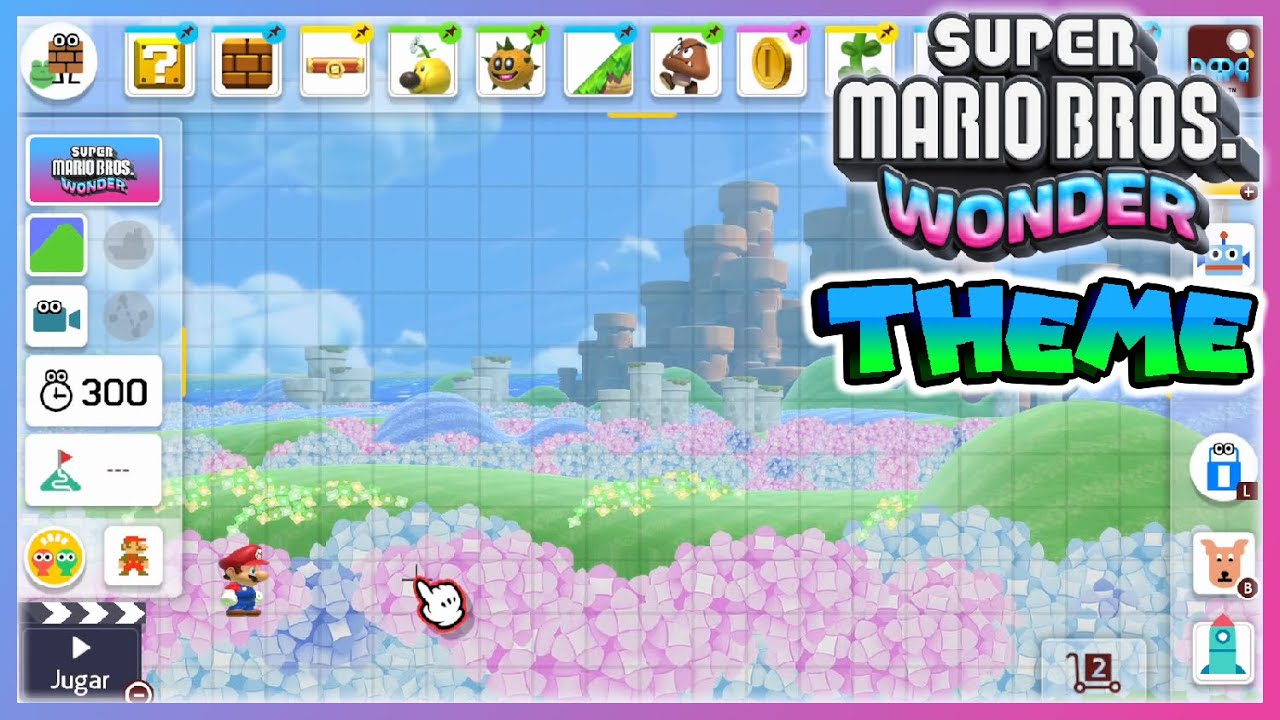Super Mario Bros. Wonder Plains Background in Super Mario Maker 2 - YouTube