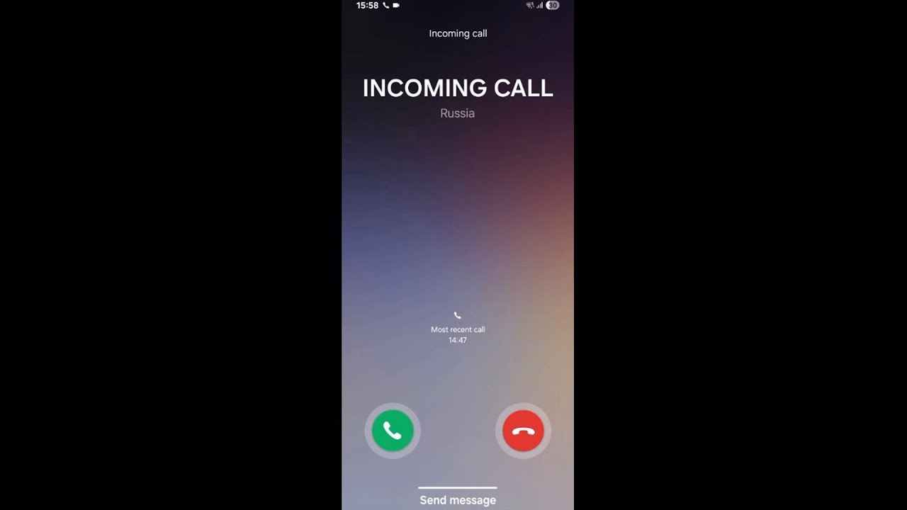 Samsung Galaxy A05 Incoming Call Screen Video - YouTube