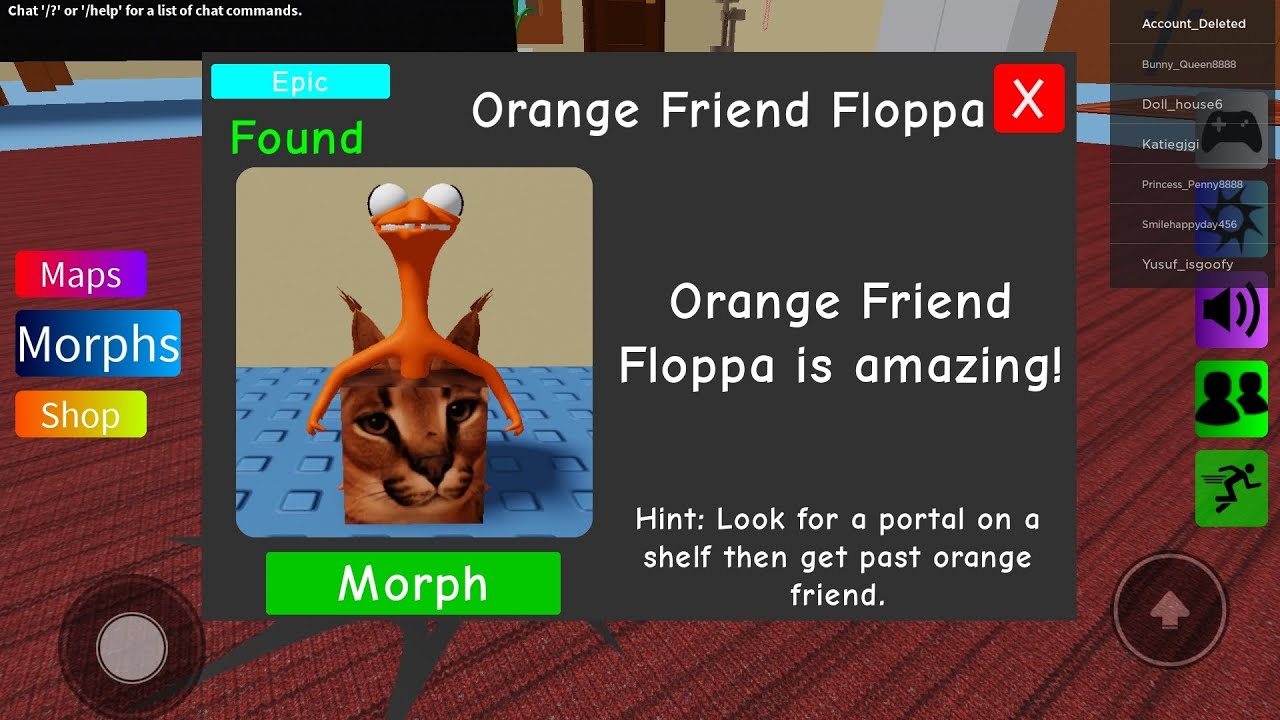 find the floppa morphs how to get orange friend floppa - YouTube