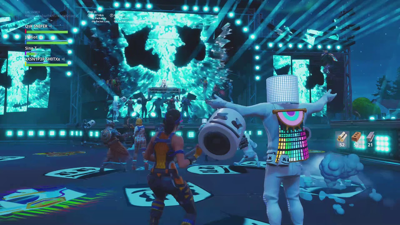 Fortnite Marshmello Live Event Highlight - YouTube