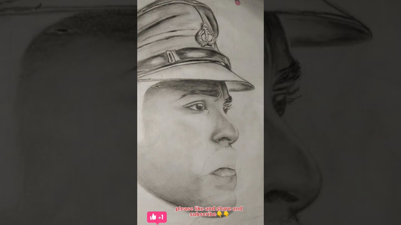 Ram Charan rrr movie /Ram charan Pencil sketch/RRR Drawing colour - YouTube