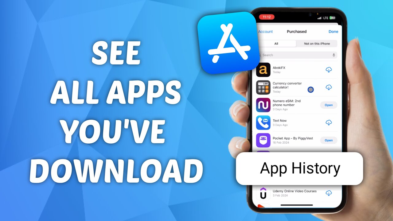 How to See All Apps You Download From AppStore - YouTube