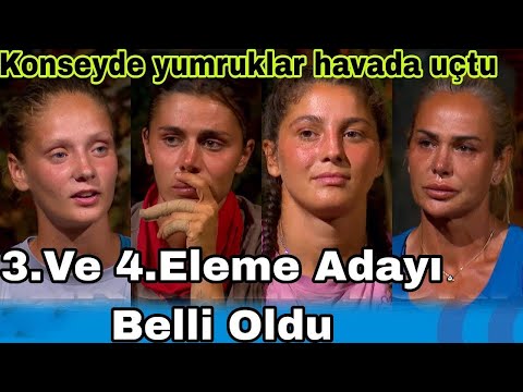 Survivorda 3. Ve 4. Eleme Adayı Belli Oldu Serenay Diskalifiye 3. Dokunulmazlığı Kazanan Takım