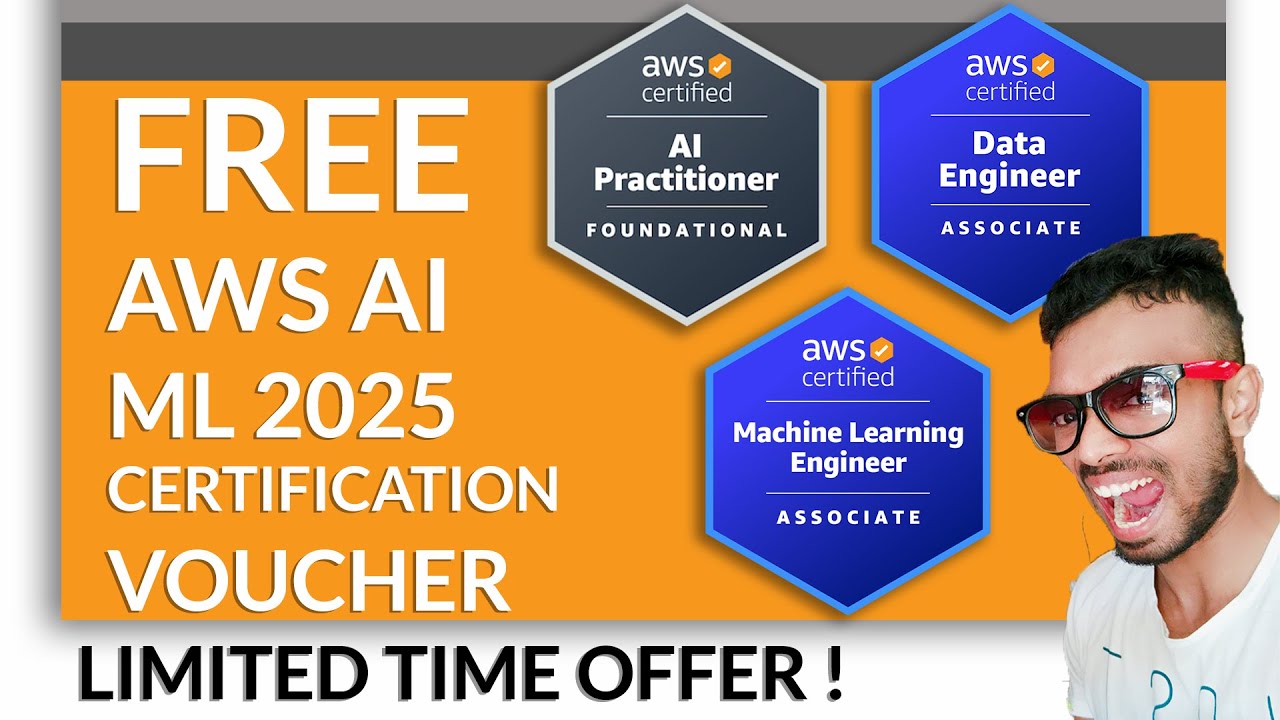 AWS Exam Voucher for 2025 valid for AI Practitioner, Data Engineer, and ML Certifications 50% ...