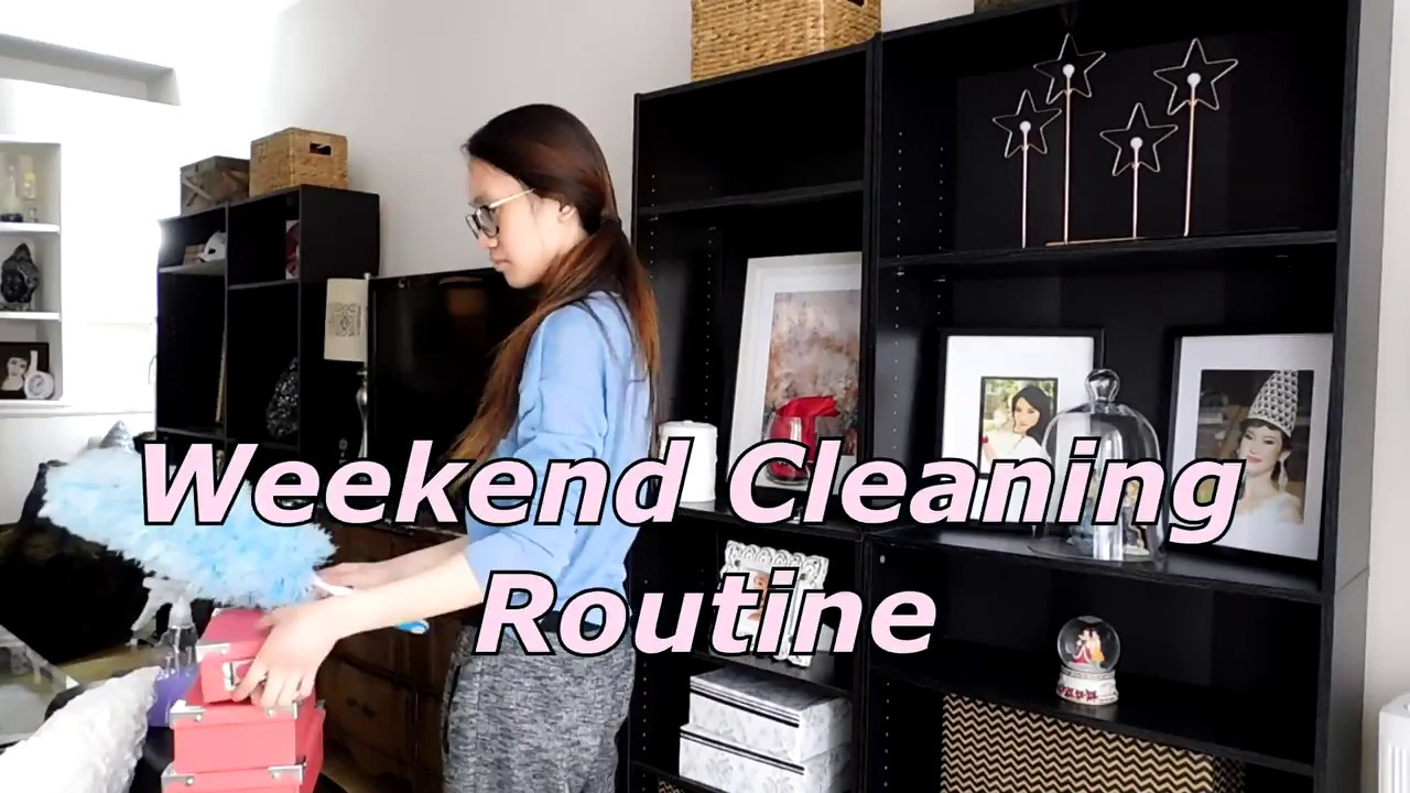 Weekend Cleaning Routine + Updated Apartment Tour - YouTube