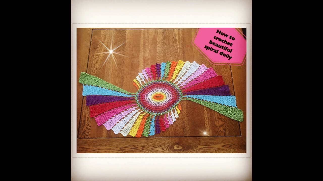 CC How to crochet beautiful spiral doily - YouTube