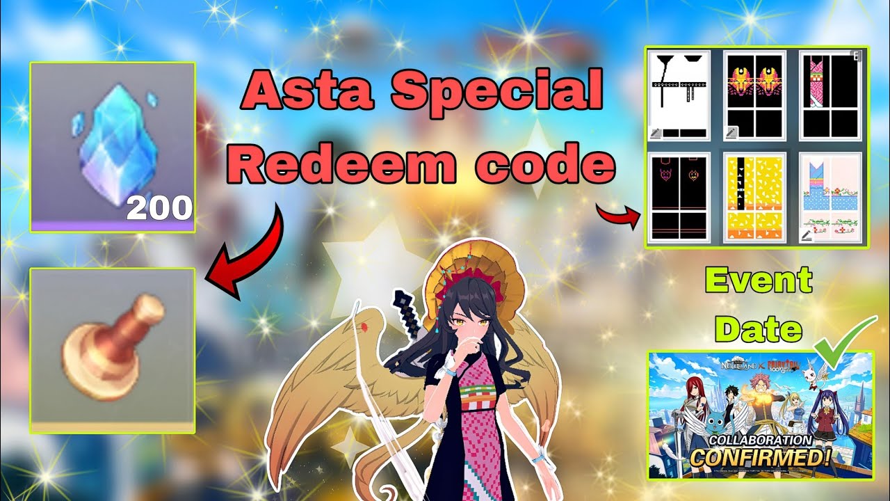 Asta Special Redeem Code 🌝 | Neverland 🎉 - YouTube