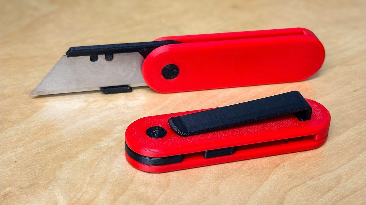 Assembly Instructions For My New 3D Printed Utility Knife - YouTube