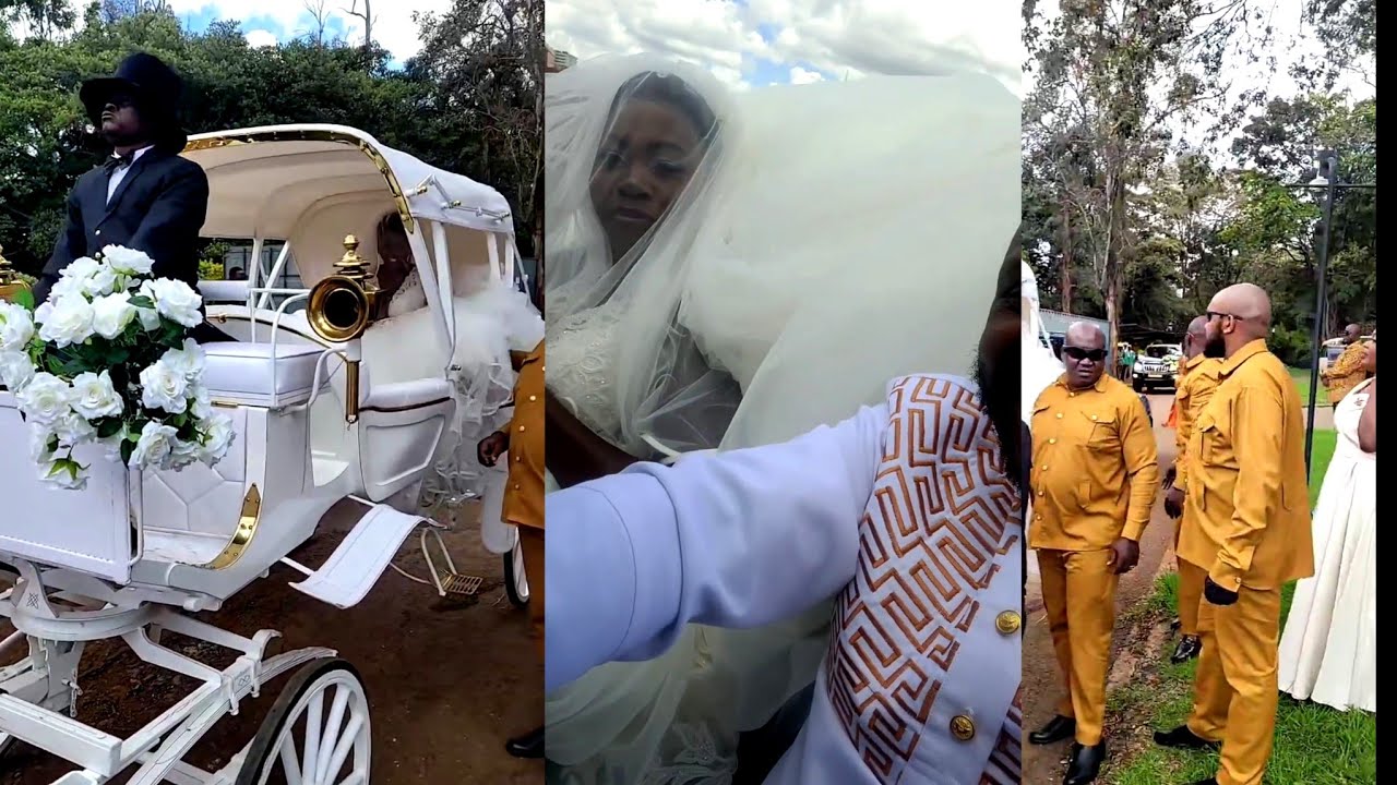AKOTHEE CRAZY ENTRANCE AT HER WEDDING RECEPTION|BRIDAL CONVOY - YouTube