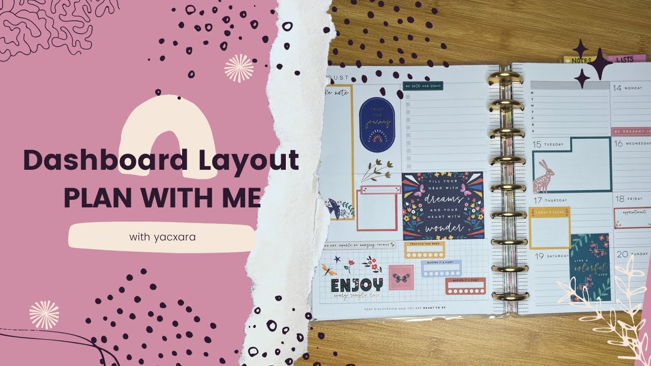 PLAN WITH ME // Dashboard Layout // Happy Planner Weekly // Nordic ...